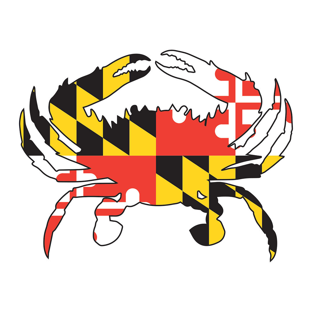Maryland Flag Crab Magnet – Maryland My Maryland