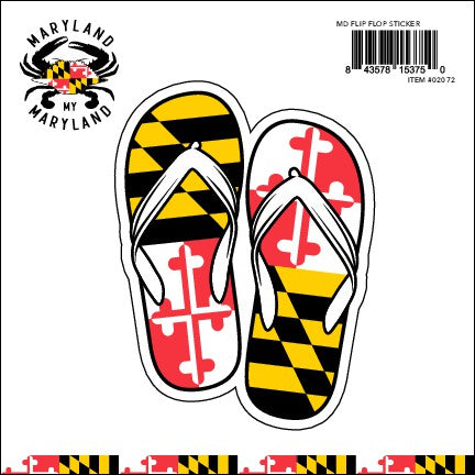Flip Flops Sticker – Maryland My Maryland