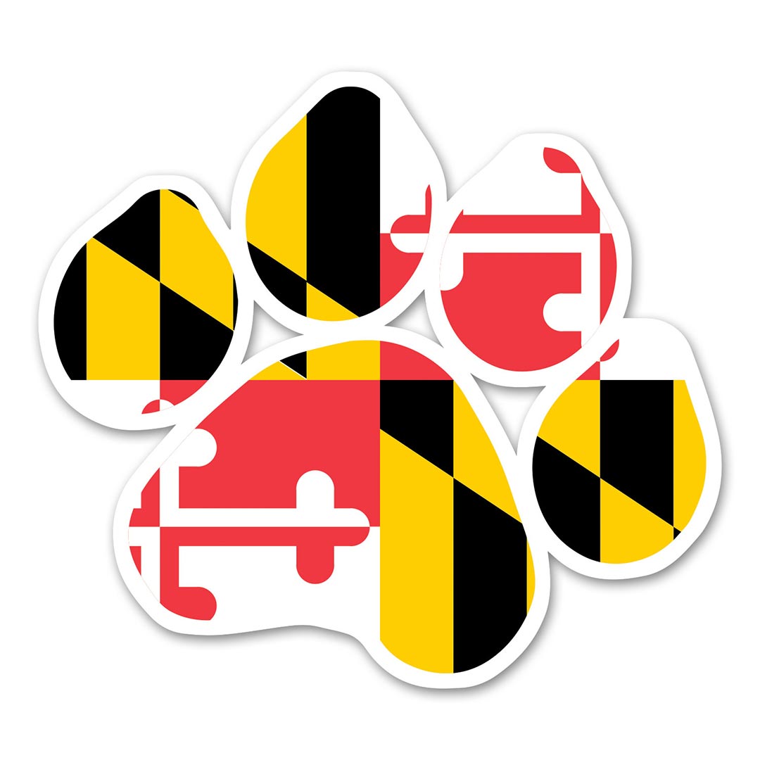 Paw Print Magnet – Maryland My Maryland