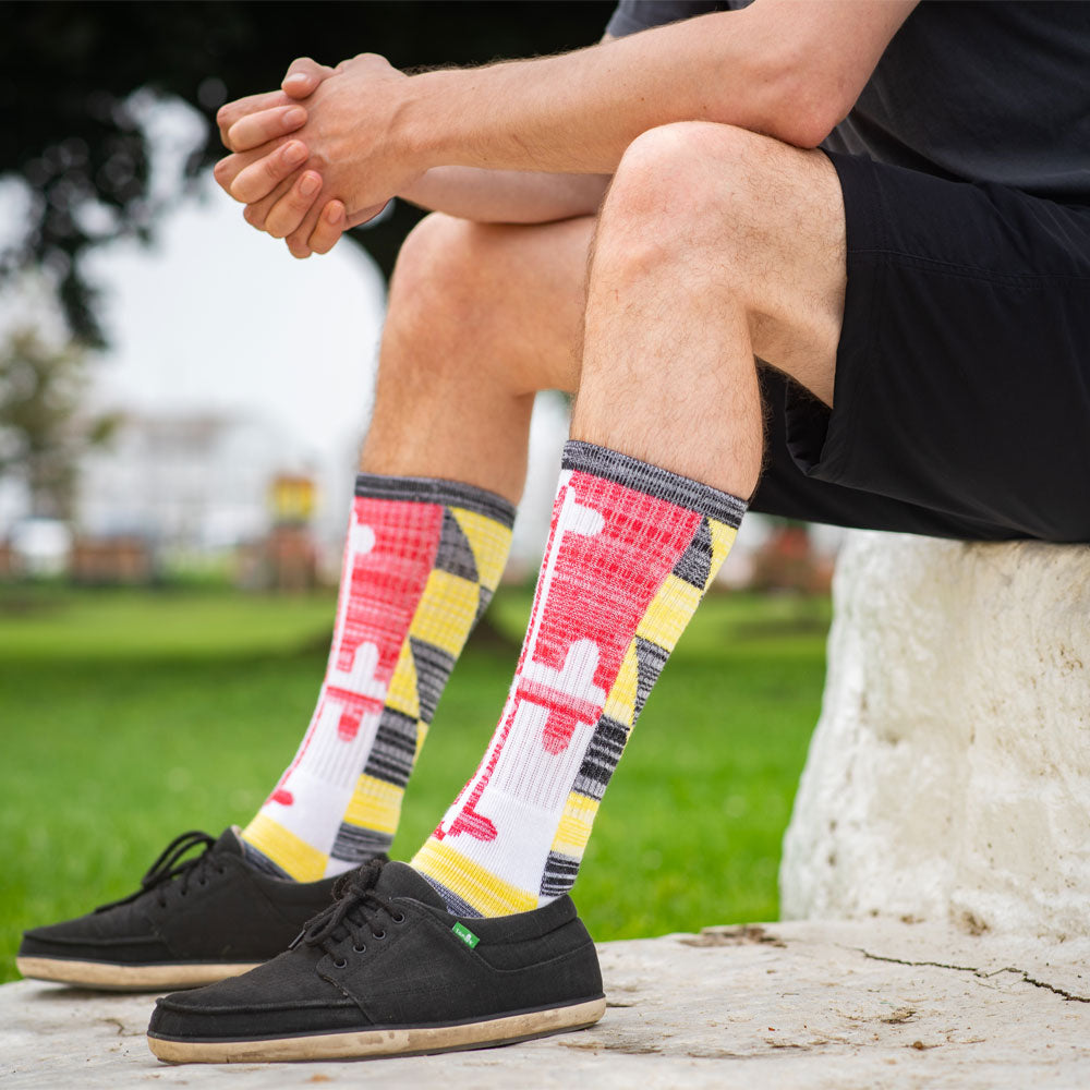 Inside Out Crew Socks – Maryland My Maryland